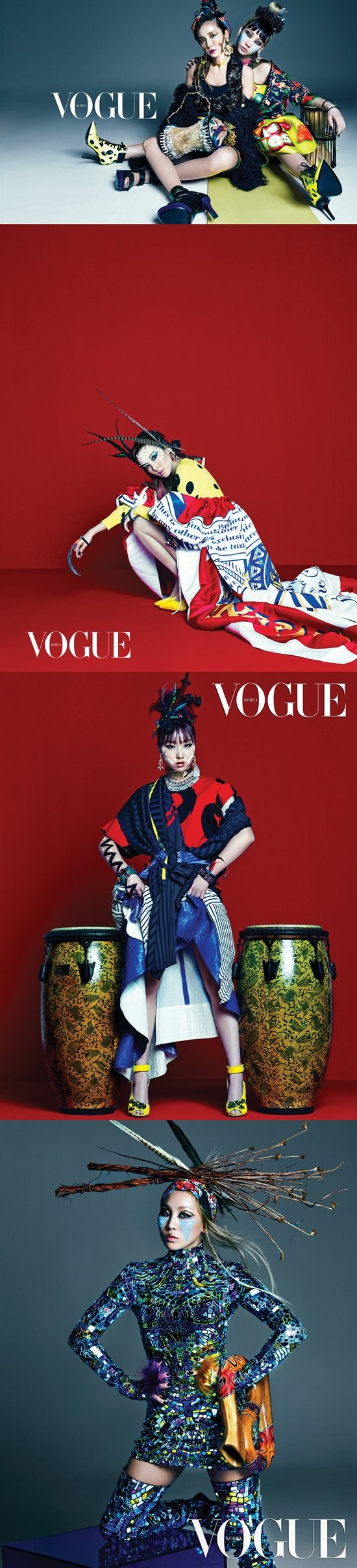 2NE1 Makes a Drastic Transformation in a Unique Photoshoot for Vogue ...