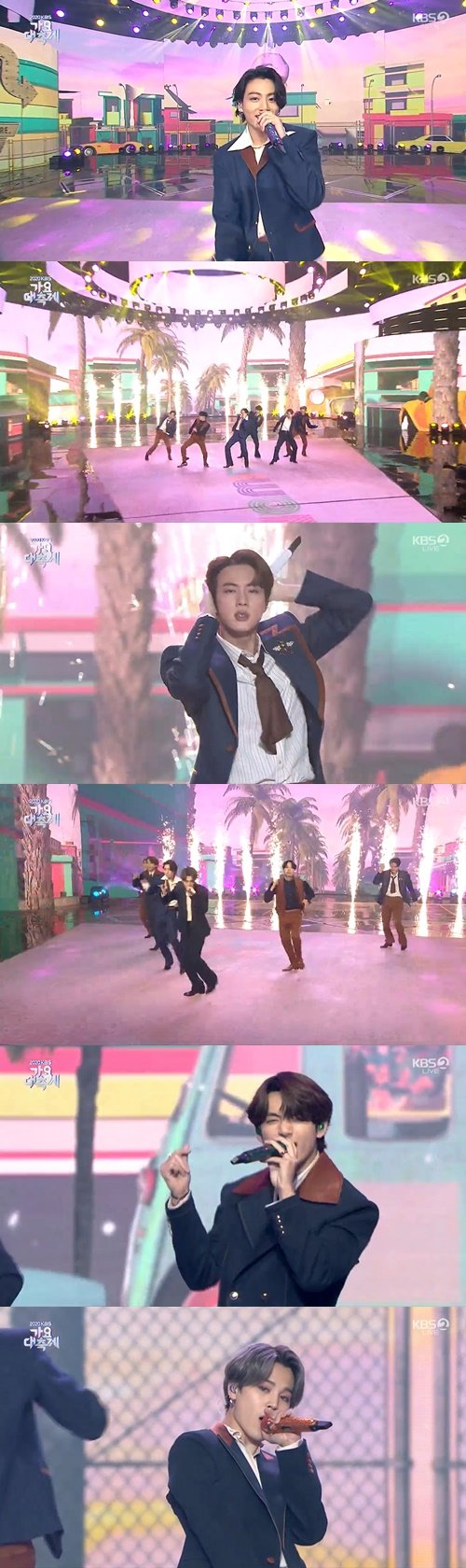 '2020 KBS 가요대축제' 방탄소년단, 'I NEED U'→'Life Goes On' 열창 : 네이트 연예