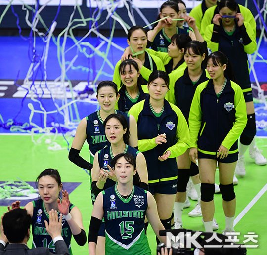 현대건설 'IBK 상대로 셧아웃 승리' [MK포토] : 네이트 스포츠