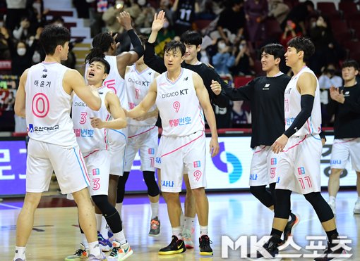 KT '6연승 아주 좋아' [MK포토] : 네이트 스포츠