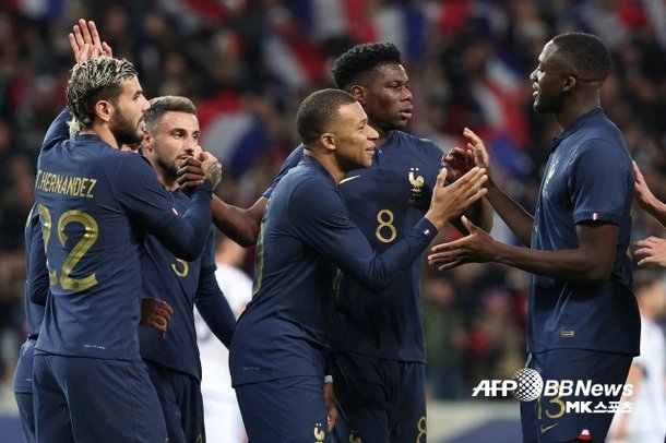 '음바페 1G+1AS' 프랑스, 스코틀랜드에 4-1 대승…파바르 멀티골 : 네이트 스포츠