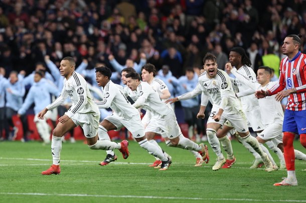 비니시우스 PK실축? 레알 '챔스DNA' 있었다!…승부차기 끝 아틀레티코 꺾고 UCL 8강 진출 → 아스널 나와라! : 네이트 스포츠