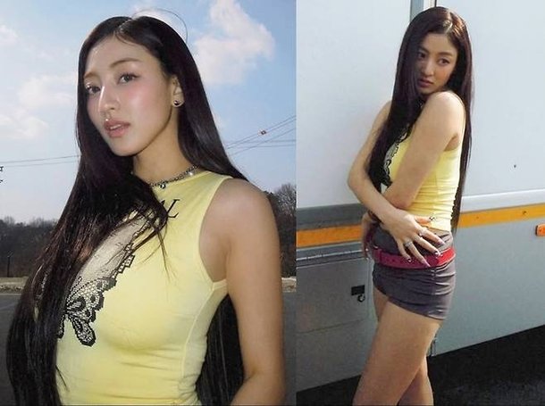 지효, 45kg 못 만들면 프로필도 없다더니…15kg 감량 후 '쇼츠룩' 찢었다 : 네이트 연예