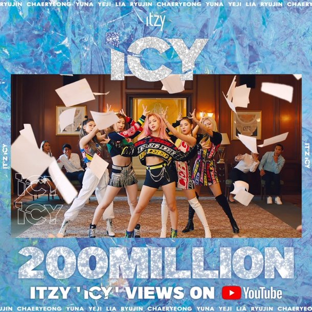 ITZY, 'ICY' 뮤직비디오 2억 뷰 돌파…통산 세 번째 기록 [공식] : 네이트 연예
