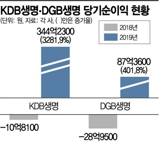 흑자전환에도 못 웃는 KDB·DGB생명 : 네이트 뉴스