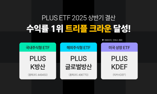 PLUS ETF, 올해 상반기 수익률 '우수' : 네이트 뉴스
