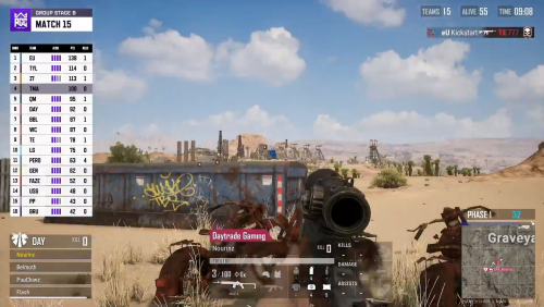 [PGC] 그룹B 'PeRo' 15매치 15킬 '치킨'…韓 GEN는 12위로 패자 브래킷 : 네이트 뉴스