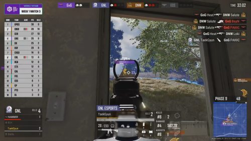 [PWS 페이즈1] 역시는 역시 'OPGG' 2치킨…1일차 1위 마무리 : 네이트 뉴스