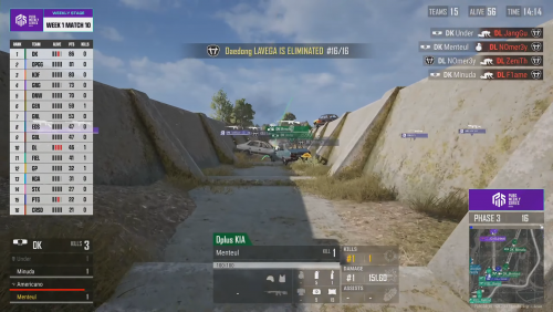 [PWS 페이즈1] DK, 1주 2일차 1위로 마무리…10매치 치킨은 'DNW' : 네이트 뉴스