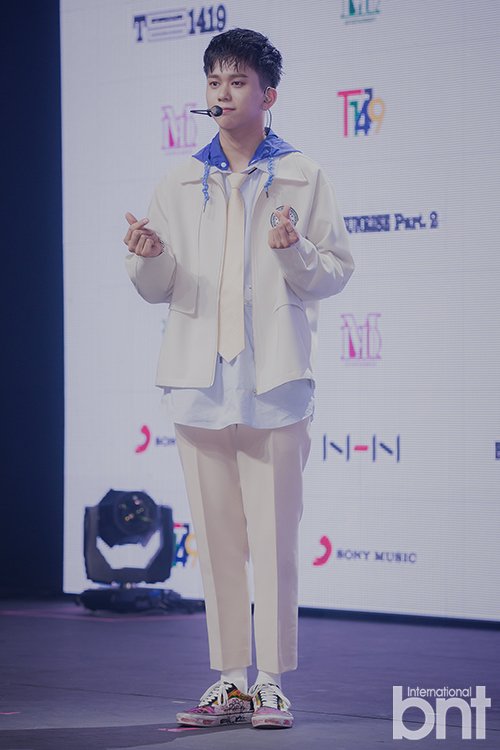 [bnt포토] T1419 케빈 '얼굴에 개구짐이 가득' : 네이트 뉴스