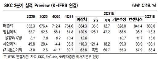 SKC, 동박과 ESG 중심 성장 전략 기대감…목표가↑-NH : 네이트 뉴스