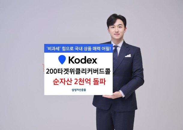 삼성운용, 'KODEX 200타겟위클리커버드콜' 순자산 2000억 돌파 : 네이트 뉴스