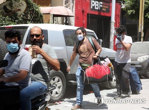 LEBANON BEIRUT HARBOR EXPLOSION AFTERMATH : 네이트 뉴스