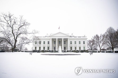 USA WHITE HOUSE WEATHER SNOW : 네이트 뉴스