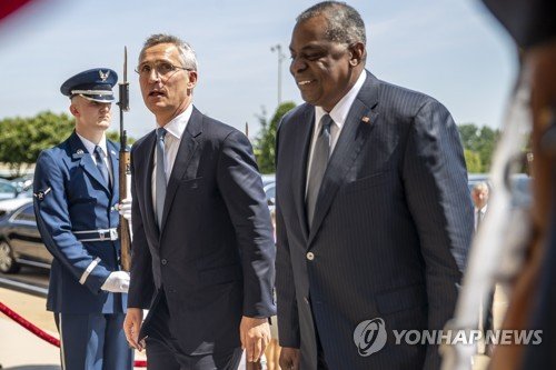 USA NATO AUSTIN STOLTENBERG : 네이트 뉴스