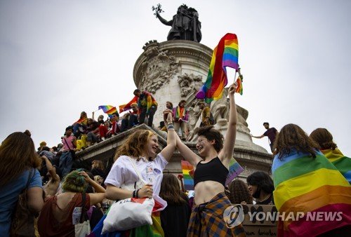 FRANCE PARIS LGBTQ PRIDE PARADE : 네이트 뉴스