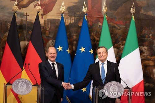ITALY German Chancellor Olaf Scholz in Rome : 네이트 뉴스