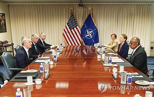 USA NATO AUSTIN STOLTENBERG : 네이트 뉴스