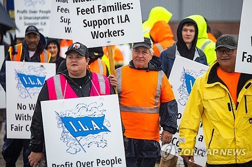 USA LONGSHOREMEN STRIKE : 네이트 뉴스