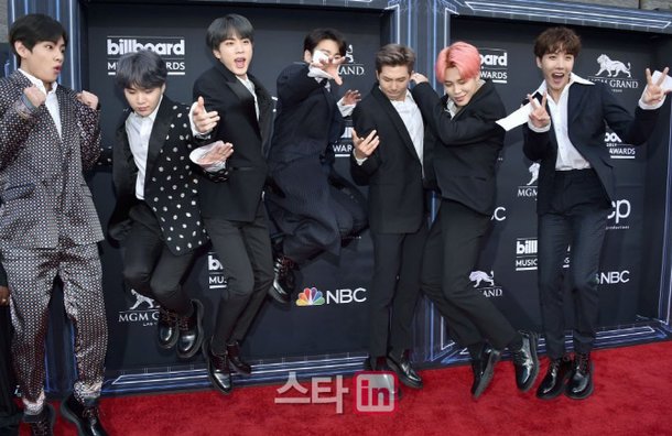 [포토] 방탄소년단 빌보드 뮤직 어워드 점프샷 네이트 연예