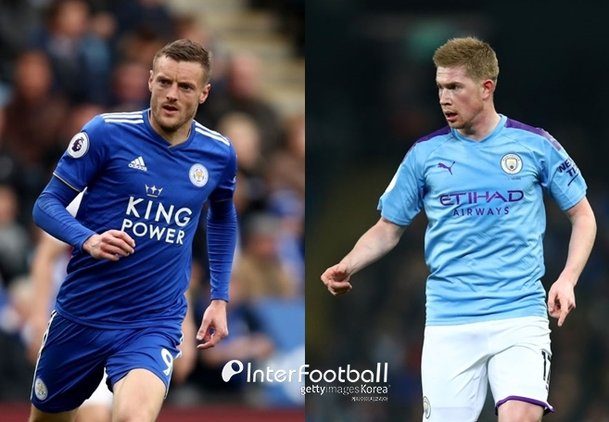 [EPL POINT] '득점왕 바디-도움왕 KDB?'…EPL, 치열한 개인상 경쟁 예고 : 네이트 스포츠