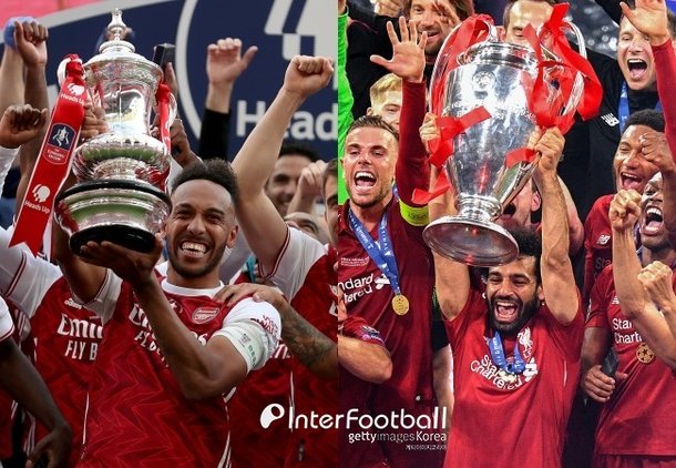 1600억 더 썼는데…'FA컵 위너' 아스널vs'EPL+UCL 석권' 리버풀 비교 눈길 : 네이트 스포츠