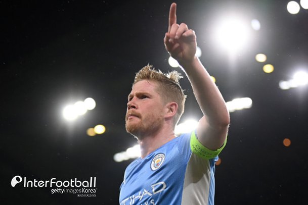 [UCL 리뷰] 'KDB가 해냈다!'…맨시티, '극단적 수비' ATM 1-0 격파 : 네이트 스포츠