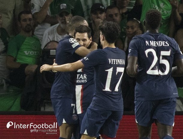 [UCL 리뷰] 'MNM 득점포 가동' PSG, 마카비에 3-1 역전승…1위 등극 : 네이트 스포츠