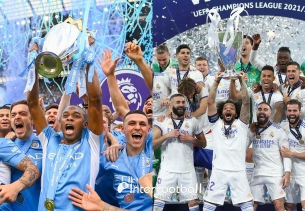 '라리가+UCL 우승' 레알, 'EPL 우승' 맨시티에 밀렸다…민심은 '납득 불가' : 네이트 스포츠