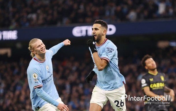 [EPL 리뷰] '마레즈 1G 1AS' 맨시티, 빌라에 3-1 승…아스널과 3점 차 2위 : 네이트 스포츠