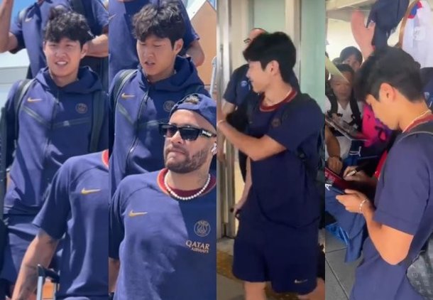 '이강인(22·PSG), 곤니찌와!' PSG 일본 도착, '공항 즉석 사인회까지' : 네이트 스포츠