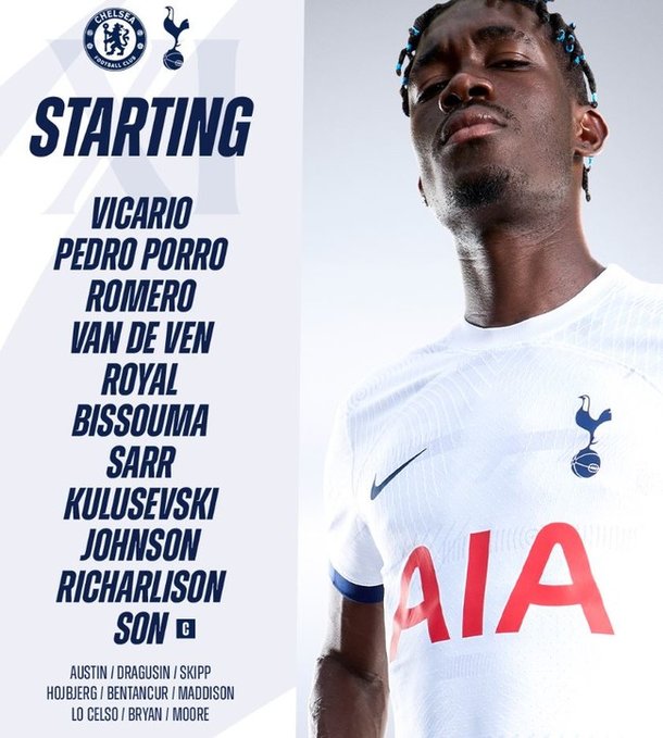 [PL 라인업] 'SON 좌측 윙어 출격' 토트넘, 첼시전 라인업 공개…UCL 위해선 반드시 이겨야 한다 : 네이트 스포츠