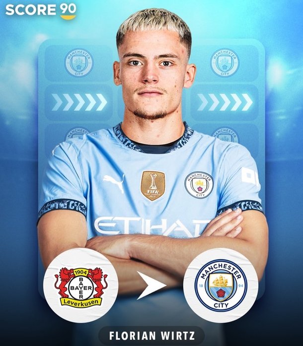 34살 KDB 굿바이…맨시티, 새 시대 연다! 대체자로 '1554억' 레버쿠젠 핵심 영입 추진 : 네이트 스포츠