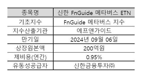 신금투, '신한 FnGuide 메타버스 ETN' 발행…9월 3일 상장 : 네이트 뉴스