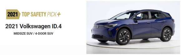 폭스바겐 'ID.4' 미국 IIHS 최고 안전 등급 획득 : 네이트 뉴스
