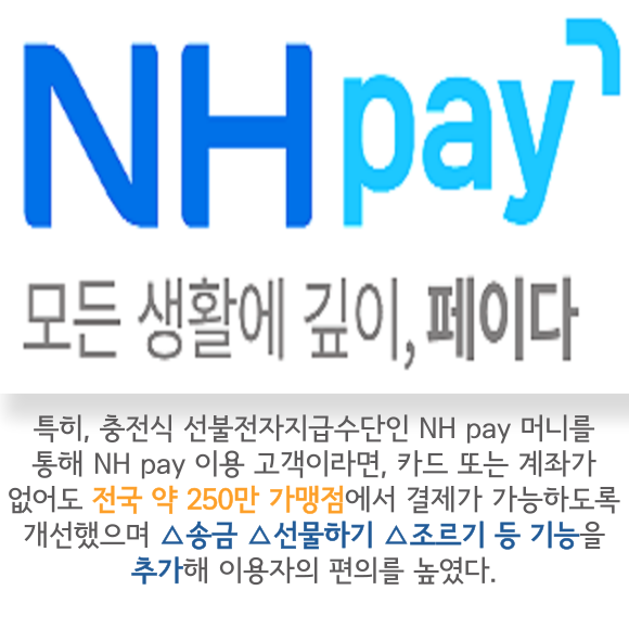 [카드] NH농협카드, NH pay 리뉴얼…고객 편의성 강화 : 네이트 뉴스
