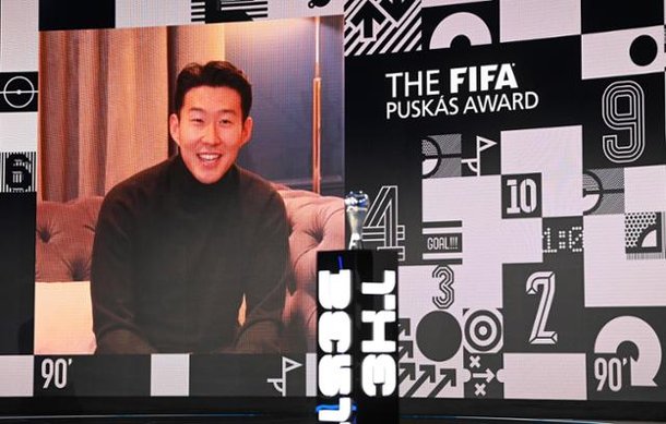 손흥민, '70m 원더골' FIFA 푸슈카시 수상…한국인 최초 : 네이트 스포츠
