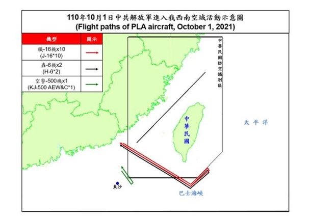 국경절 맞은 中, 군용기 35대 대만 ADIZ 출격…사상 최대 무력시위 : 네이트 뉴스