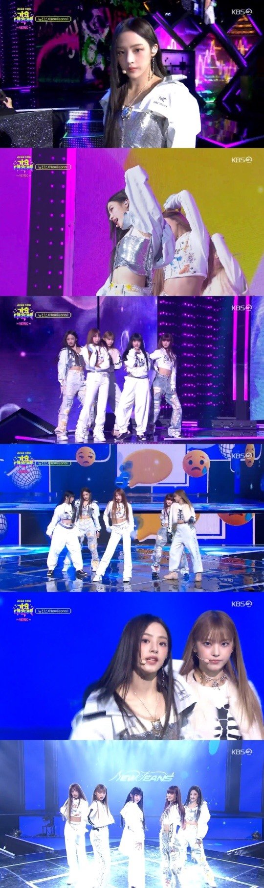 [2022 KBS 가요대축제]뉴진스, '어텐션'·'하입보이'로 청량한 매력 발산…역시 대세 걸그룹 : 네이트 뉴스