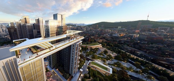 GS건설과 HDC현산 컨소 참여한 신당10구역, 스카이브릿지 설계 공개 : 네이트 뉴스