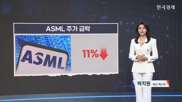 ASML 11% 폭락…월가 "공포 매도" vs "역사적 기회" 격돌 [ 한경, 월가 IB리포트 ] : 네이트 뉴스