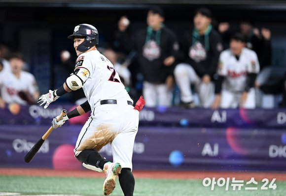 [WC]배정대 데일리 MVP, KT 승기잡은 3타점 2루타 : 네이트 스포츠