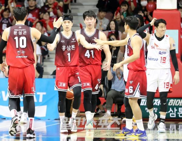 '챔프전 끝까지 간다' KGC, SK에 대역전승…14년 만에 7차전 성사 [IS 안양] : 네이트 스포츠