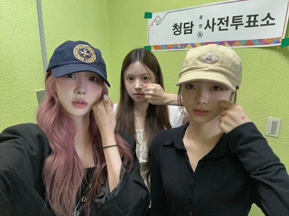 UDTT 韓 멤버 3인, 사전투표 완료⋯주먹 꽉 쥐고 인증샷 : 네이트 연예