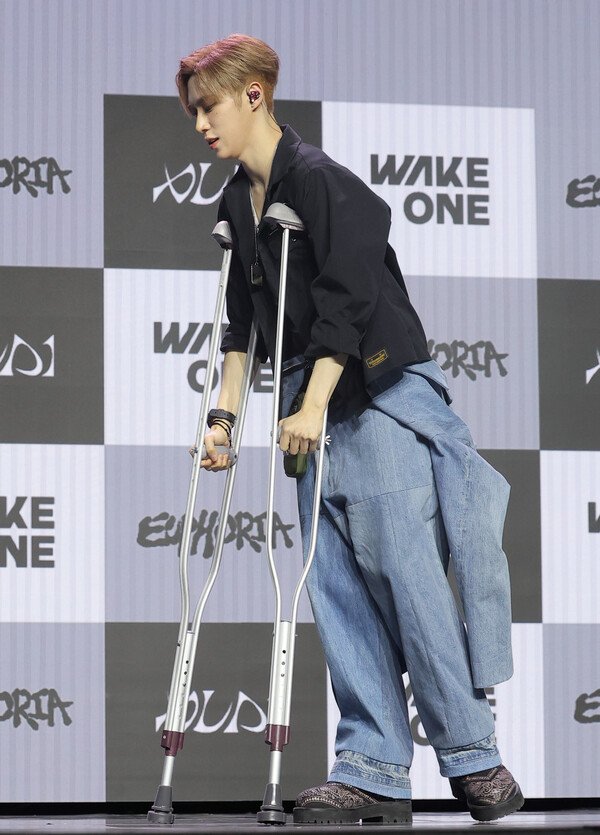 알파드라이브원 아르노, 목발 투혼 "수천 번 연습했는데 아쉬워" [K현장] : 네이트 뉴스