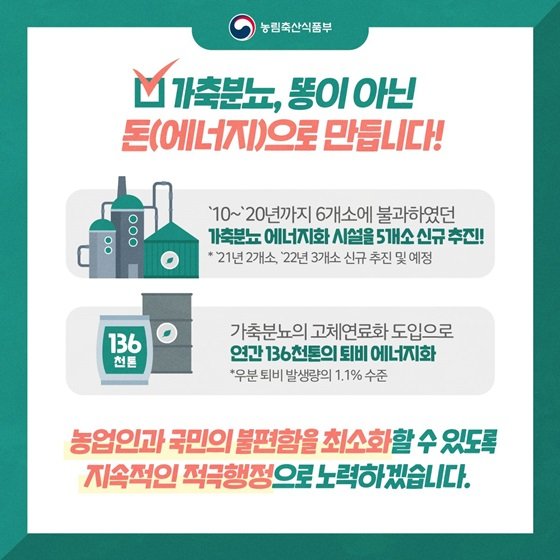 가축분뇨로 에너지 만든다…농식품부 2021 하반기 적극행정 우수사례 네이트 뉴스
