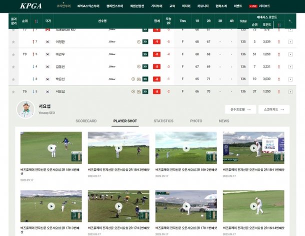 KPGA, 영상 데이터 관리 시스템 활용…대회 영상 2배 증가 : 네이트 스포츠
