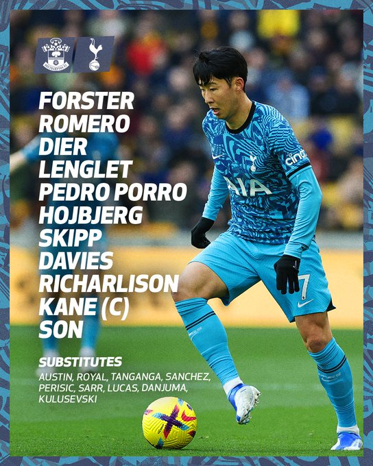 '손흥민 EPL 100호골 사냥' 토트넘, 사우스햄튼전 선발 공개 : 네이트 스포츠