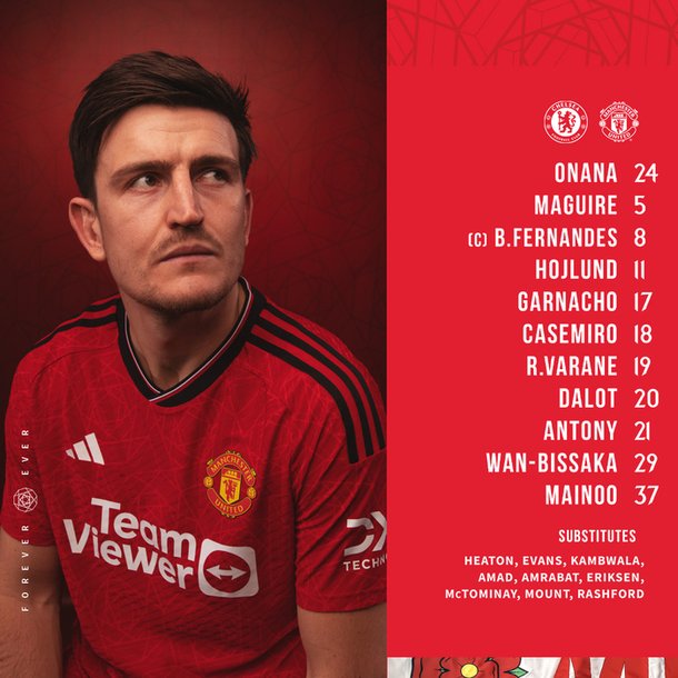 'EPL 31R 최대 빅매치!' 첼시 vs 맨유 선발 명단 공개 : 네이트 스포츠