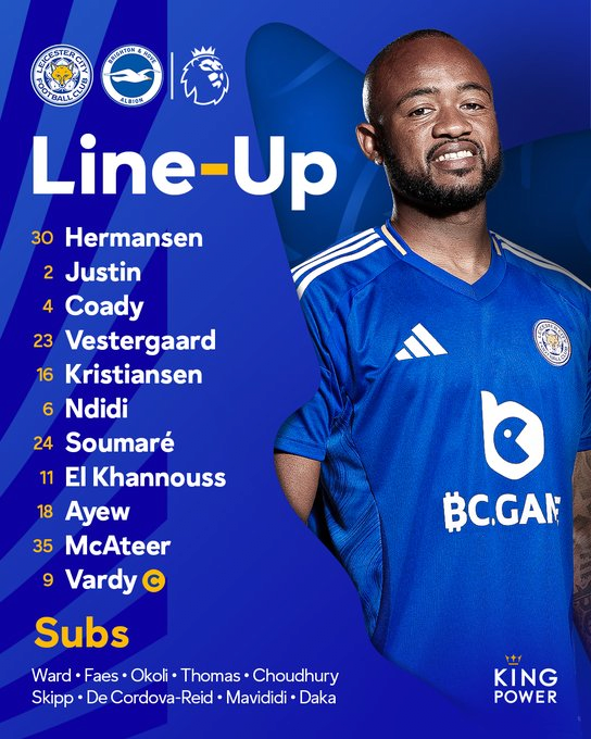 '레스터 데뷔전 첫 승' 판니스텔로이, 2연승까지 달릴까···'17위' 레스터 시티, 브라이턴전 선발 라인업 공개[EPL 라인업] : 네이트 스포츠